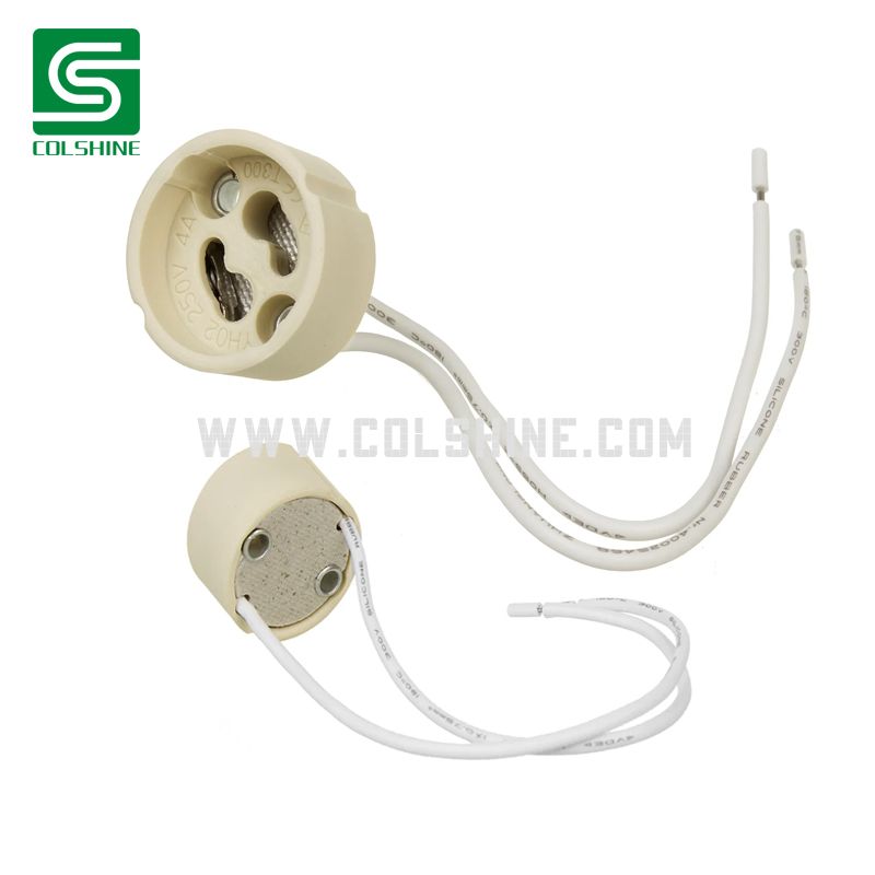 VDE GU10 socket with automatic clip